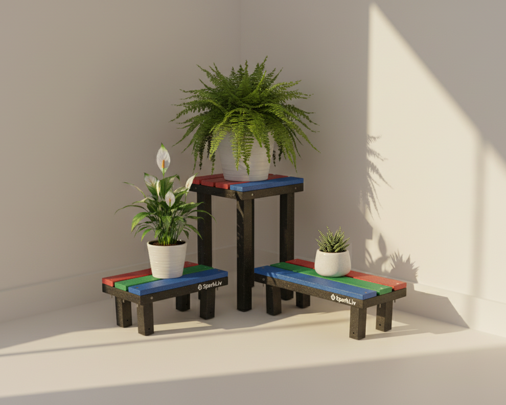 Upcycled Plant Stand – Handcrafted, Eco-Friendly & Durable | SparkLiv ...